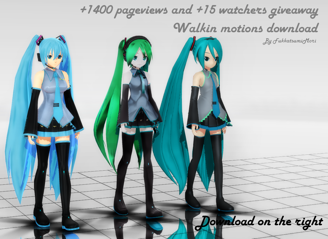 Walking motion download [read description, please] by FukkatsumiMori on ...