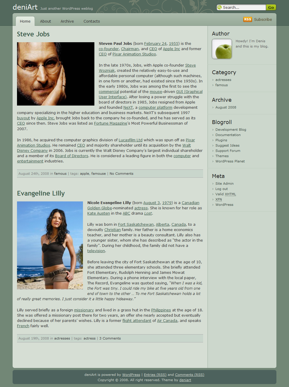 Devart v1.0 - Wordpress Theme by deniartru on DeviantArt