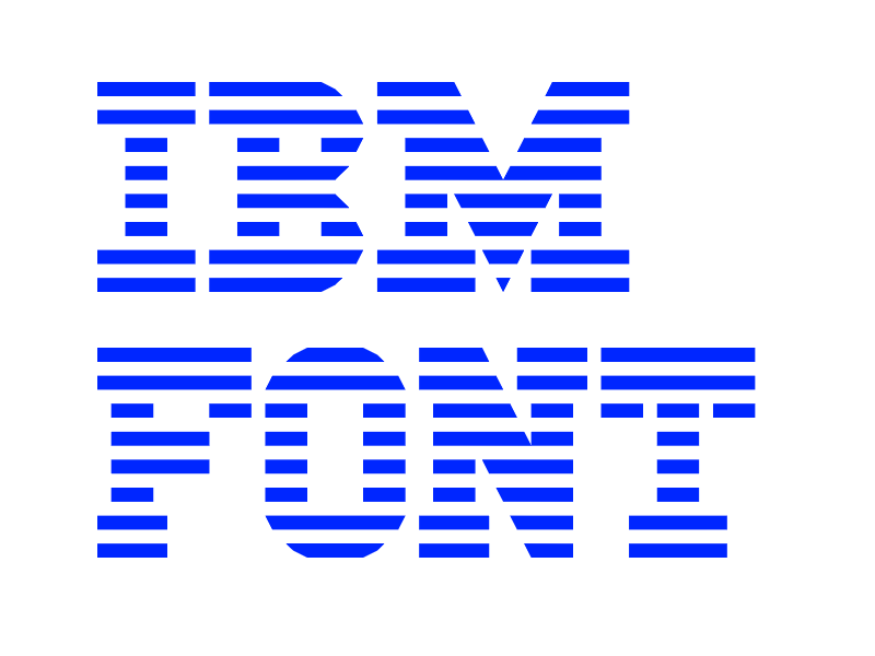 Ibm-logo font by RockNroolTOT on DeviantArt
