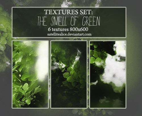 Textures set: The smell of green by SatelliteAlice on DeviantArt