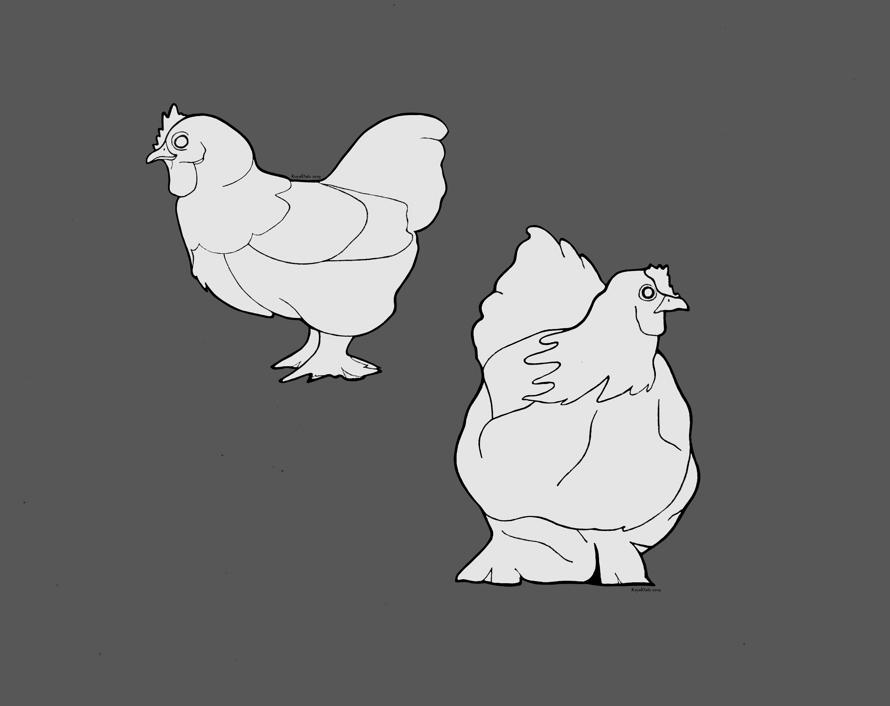 Bantam Chicken Base P2U by RoyalOats on DeviantArt