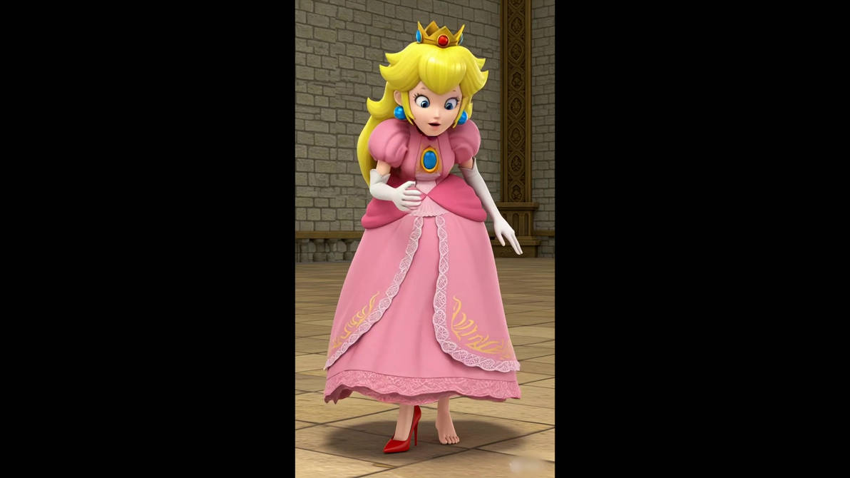 Princess Peach Lost Her Shoe by Orion1000 on DeviantArt