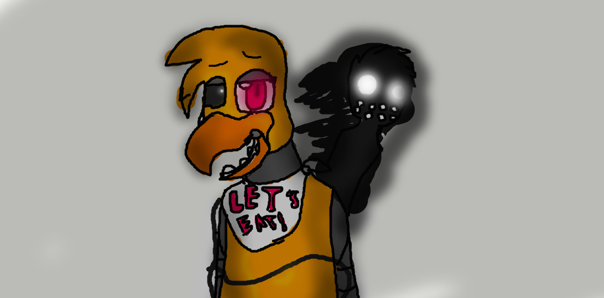 Chica and her ghost by FlamingFeline on DeviantArt