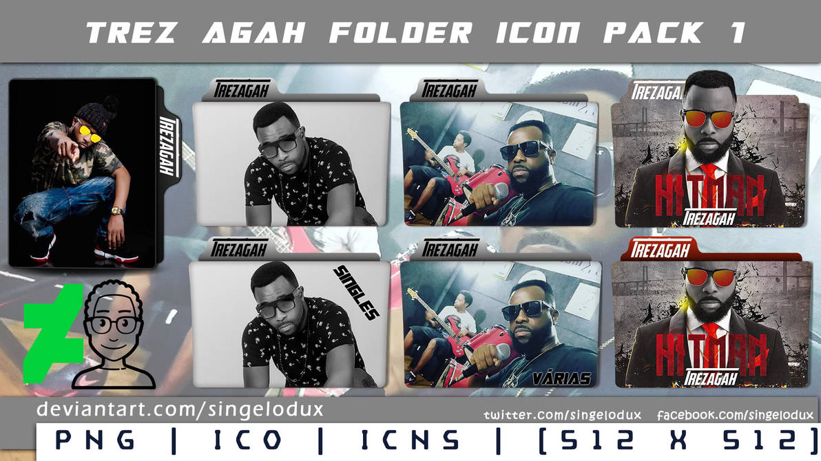 Trez Agah Folder Icons Pack 1 by Singelodux on DeviantArt