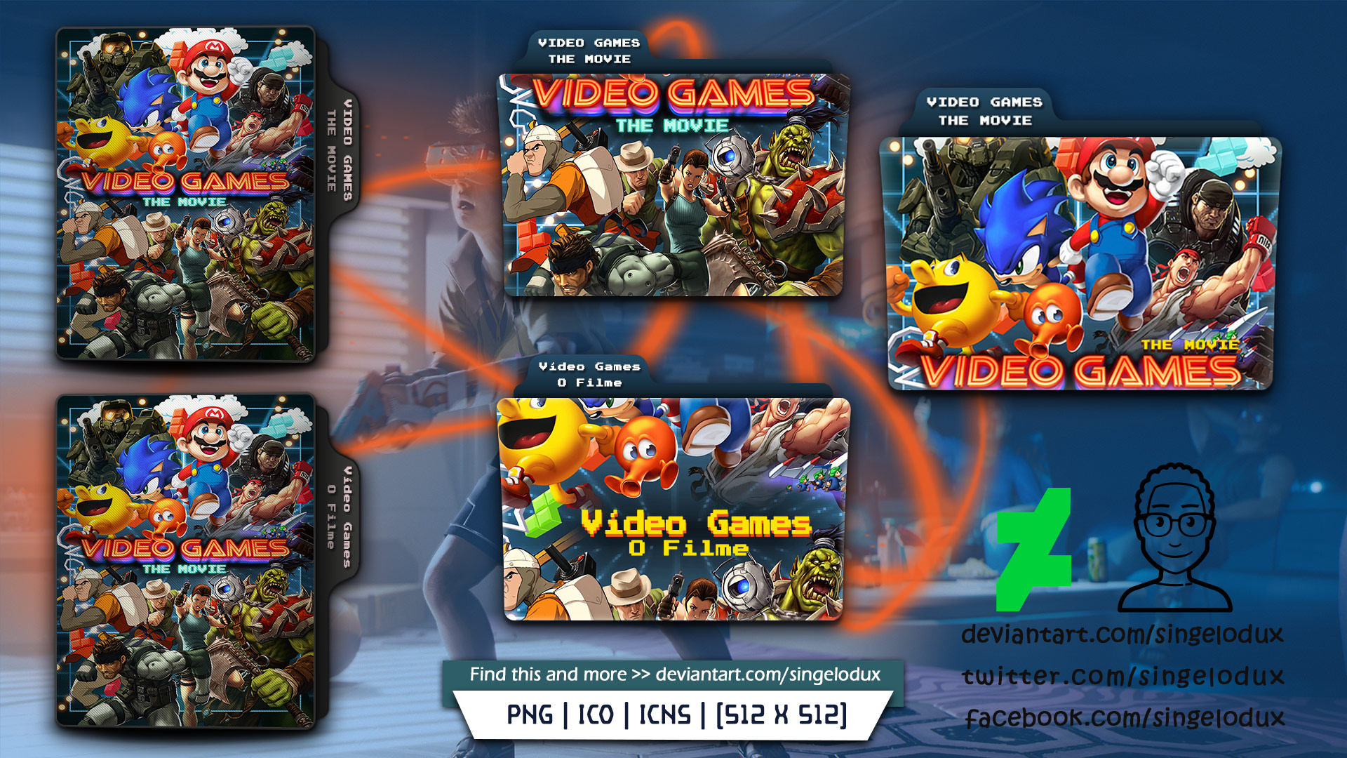 Video Games Folder Icons Pack by Singelodux on DeviantArt