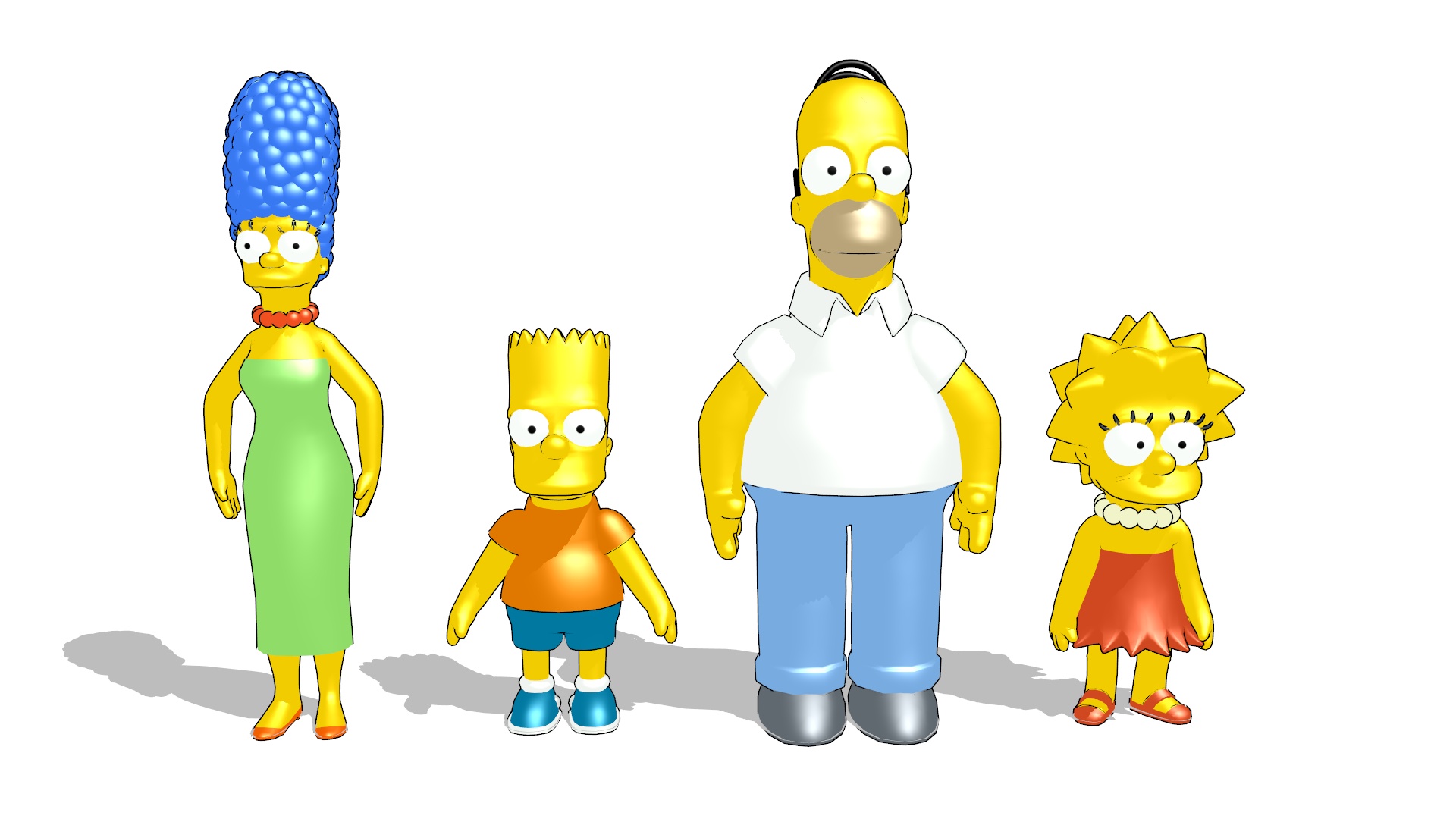 The Simpsons Family in MMD by TheThomasTrainzUser on DeviantArt