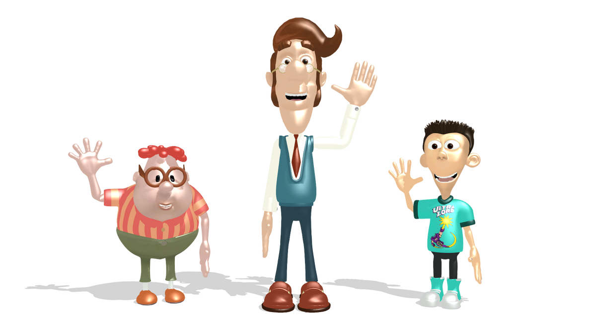 3 Funny Guys from Jimmy Neutron in MMD by TheThomasTrainzUser on DeviantArt