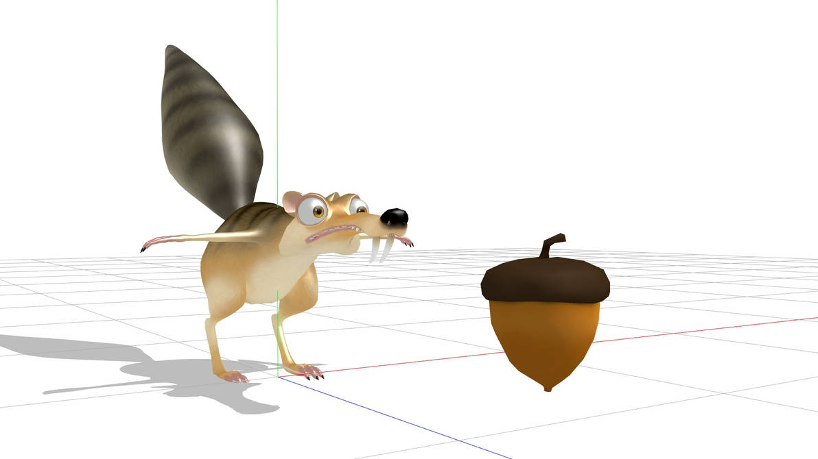 Scrat and his Acorn (MMD DL) by TheThomasTrainzUser on DeviantArt