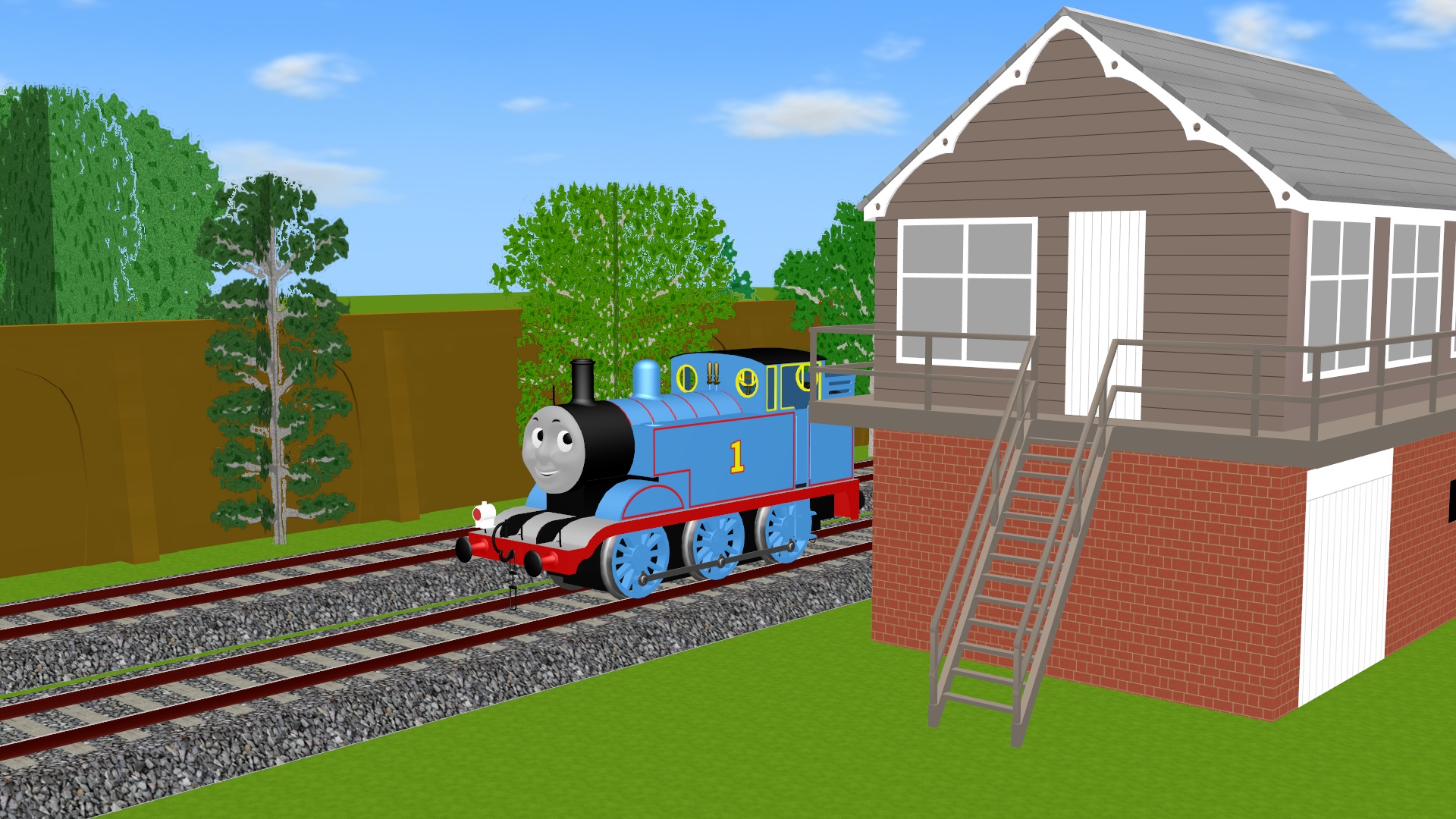 MMD Thomas Signal Box Two Track Stage DL by TheThomasTrainzUser on DeviantArt