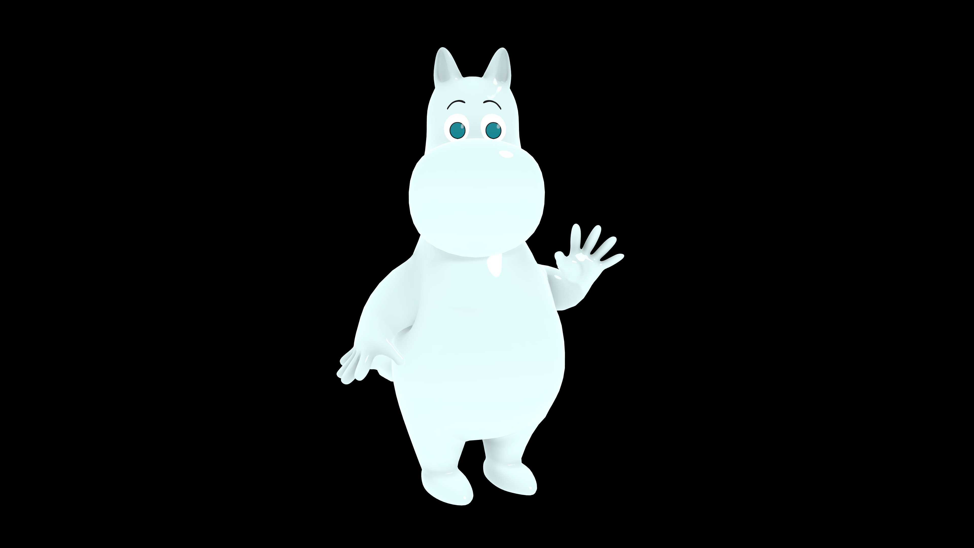 Moomin for MMD DL by TheThomasTrainzUser on DeviantArt