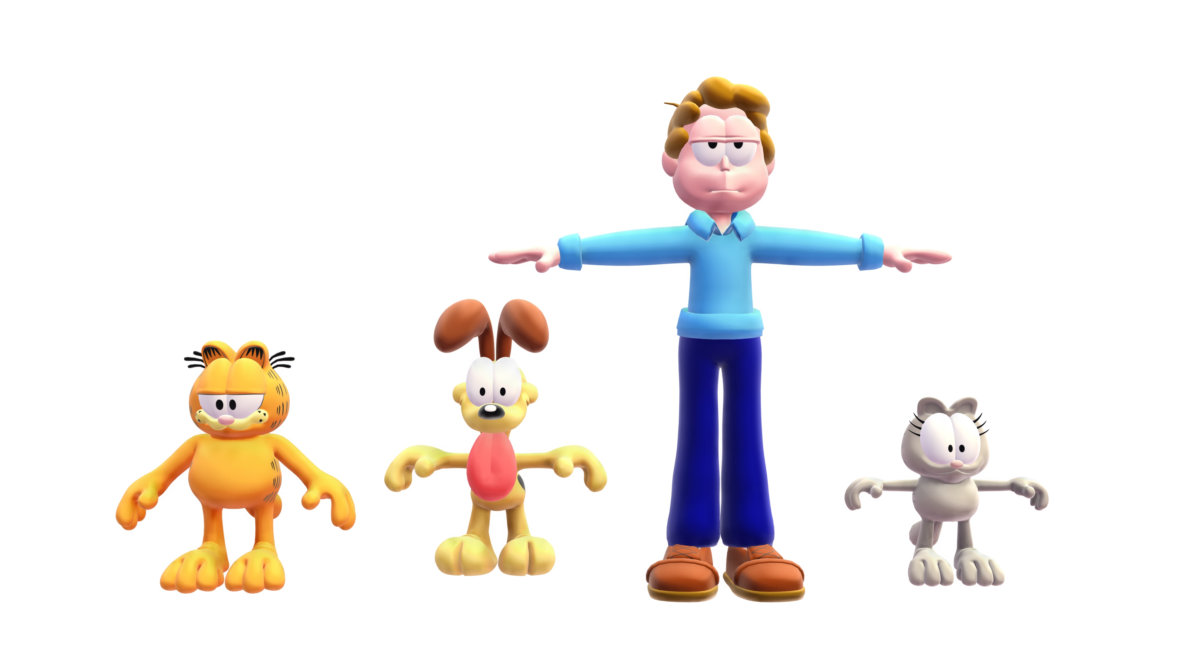 Garfield Characters in MMD by TheThomasTrainzUser on DeviantArt