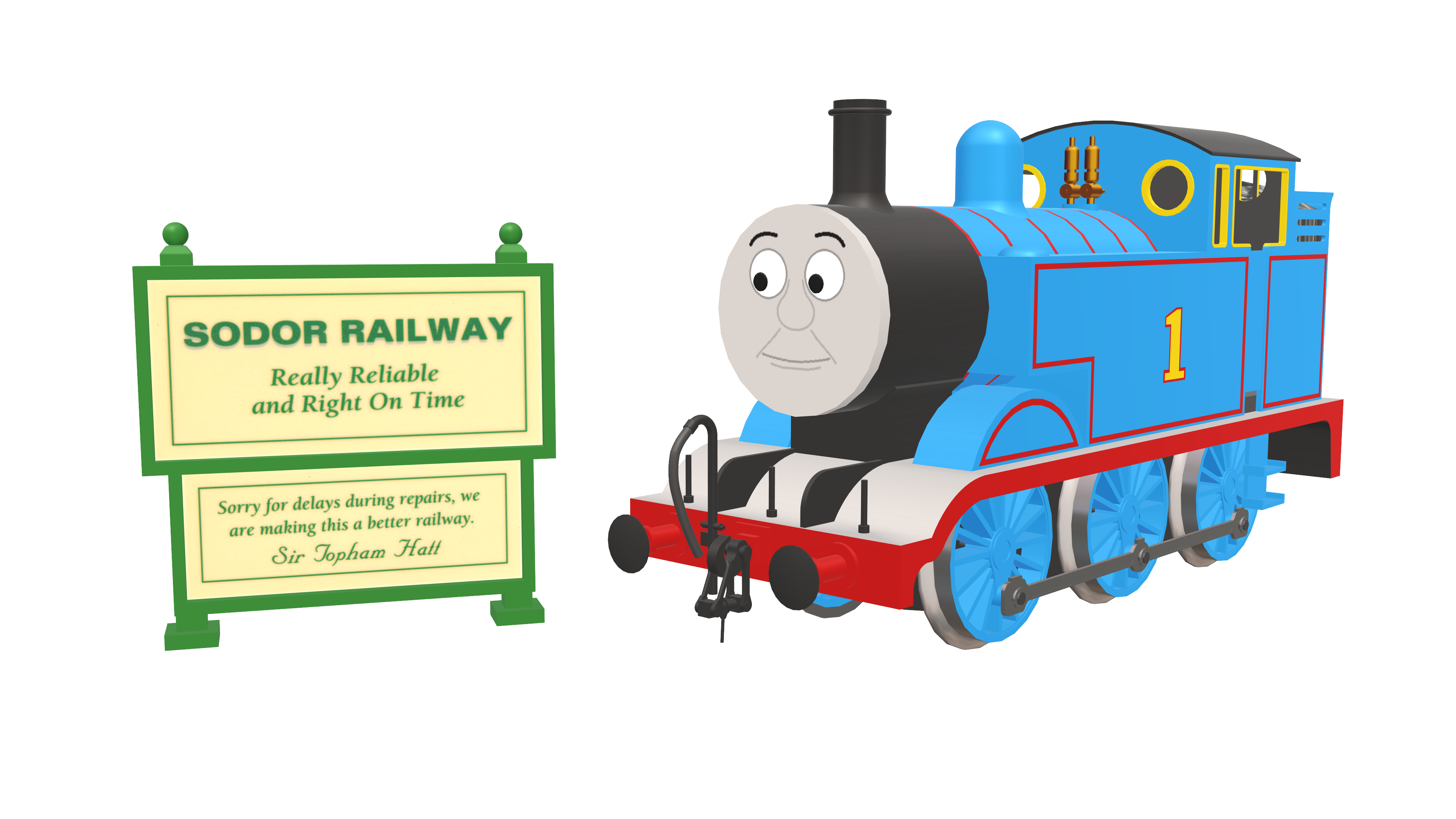 Sodor Railway Sign - MMD DL Release by TheThomasTrainzUser on DeviantArt