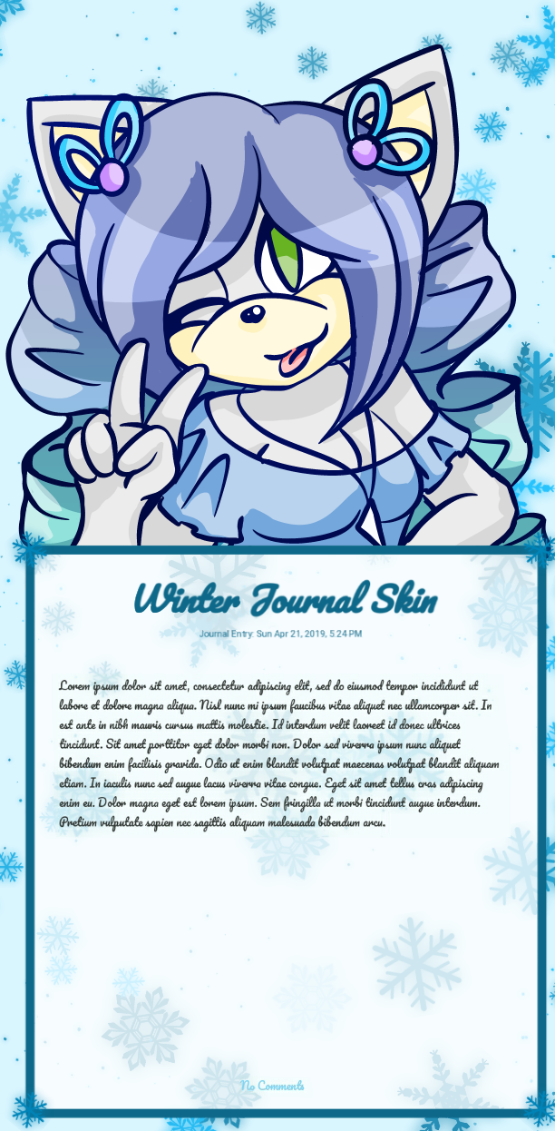 Winter Journal Skin by Silvaze126 on DeviantArt