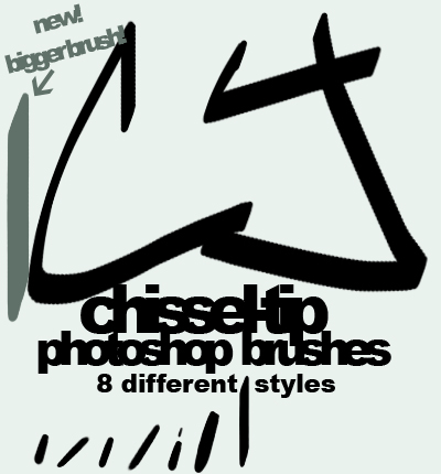 Chisel Brushes by PsychOut on DeviantArt