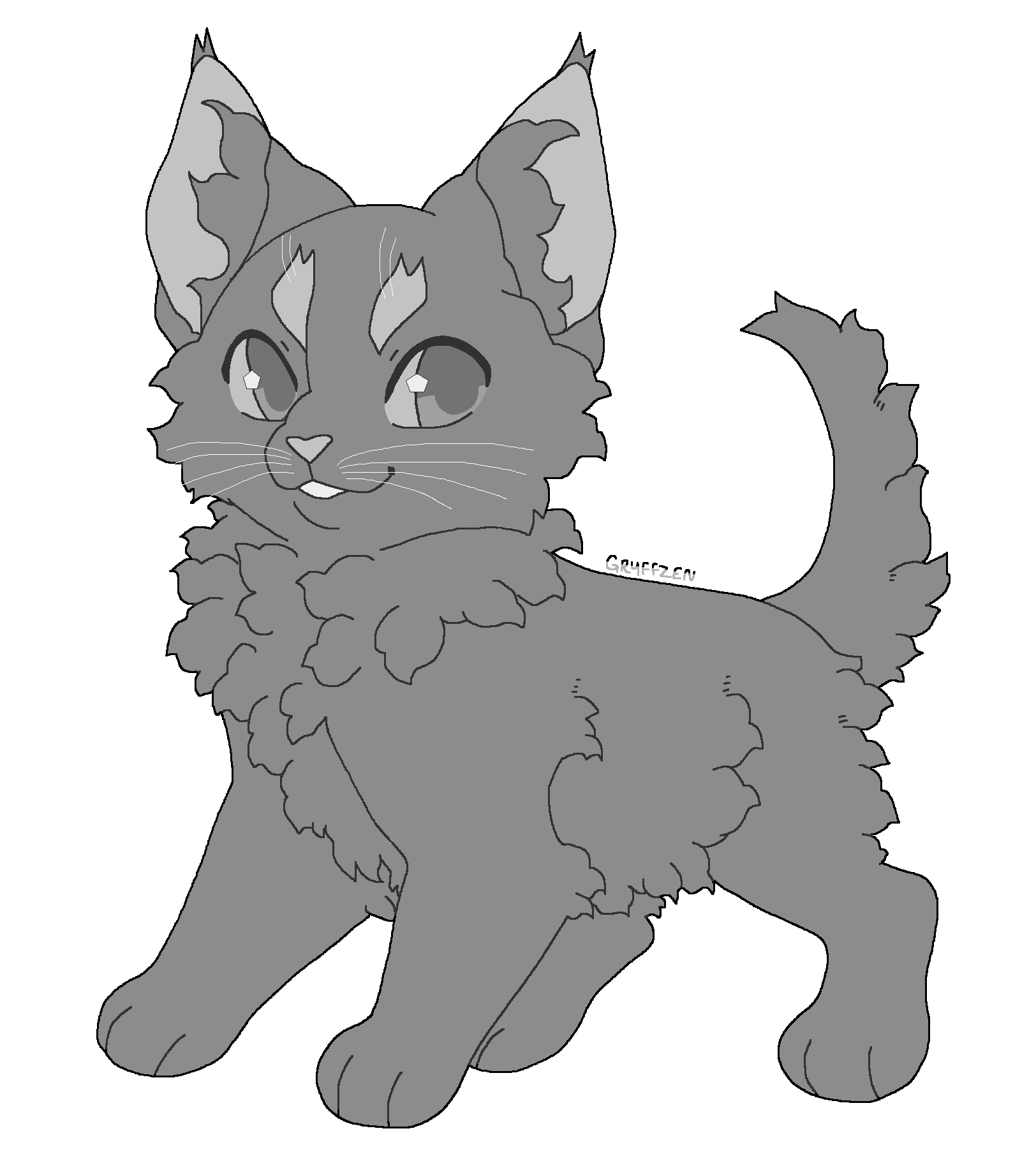 f2u cat base (reupload) by gryffzen on DeviantArt