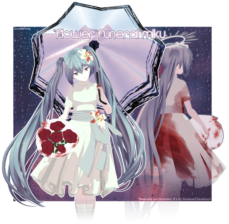 [MODEL DL] Flower Funeral Miku by ArchiePichu on DeviantArt