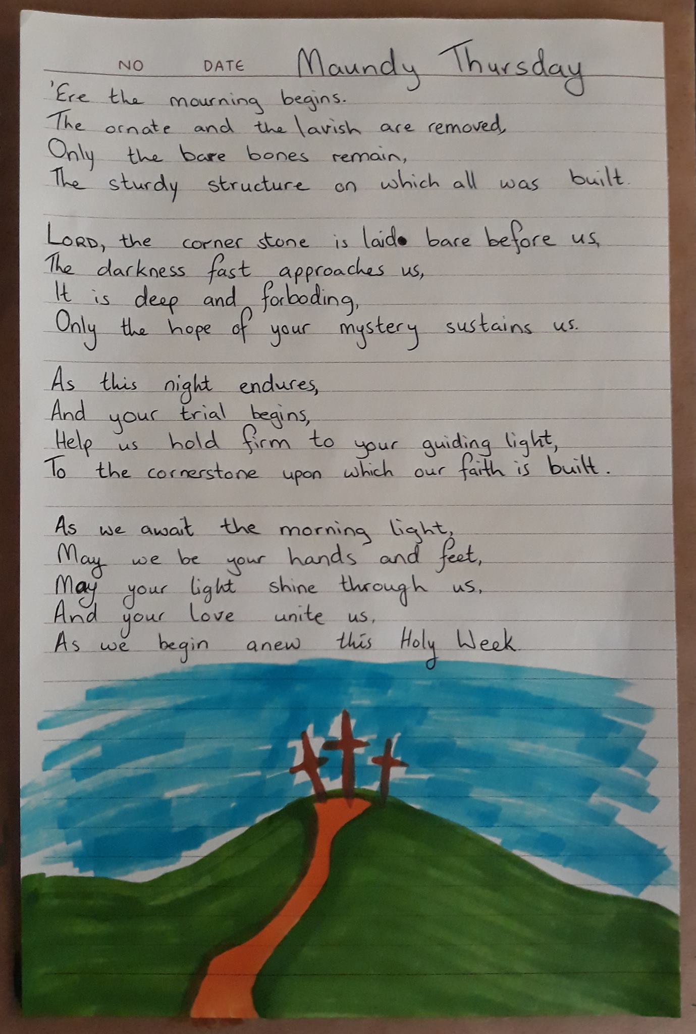 Maundy Thursday Poem - 18.04.2019 - RachaelKels Ar by RachaelKels on ...