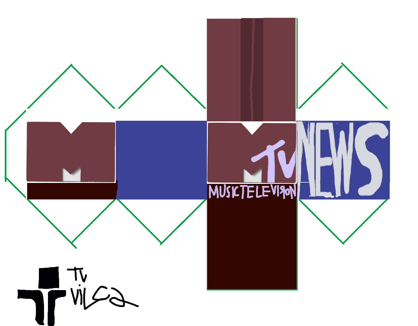 MTV NEWS 1981 Logo Papercraft by carlosvilca on DeviantArt