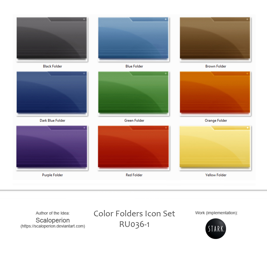 Color Folders Icon Set by Starkstudia on DeviantArt