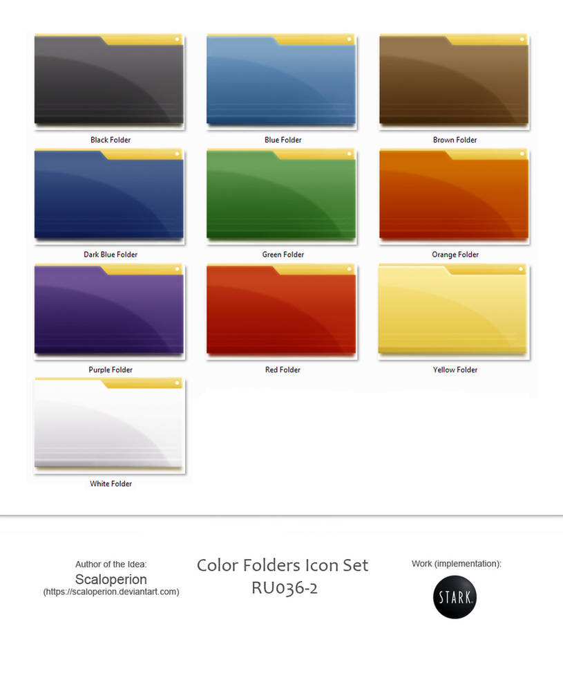 Color Folders Icon Set by Starkstudia on DeviantArt