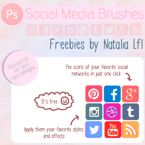 LFL Freebies. Social media Ps brushes by NataliaLfl on DeviantArt