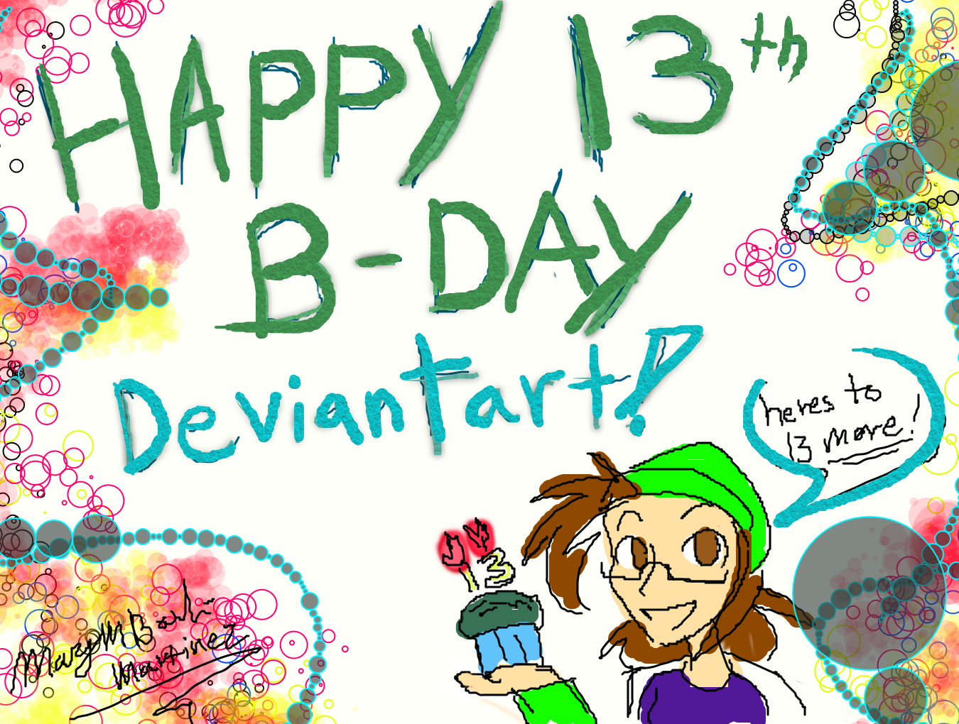 HAPPY 13th B-DAY DeviantART!! by MidNight-Vixen on DeviantArt