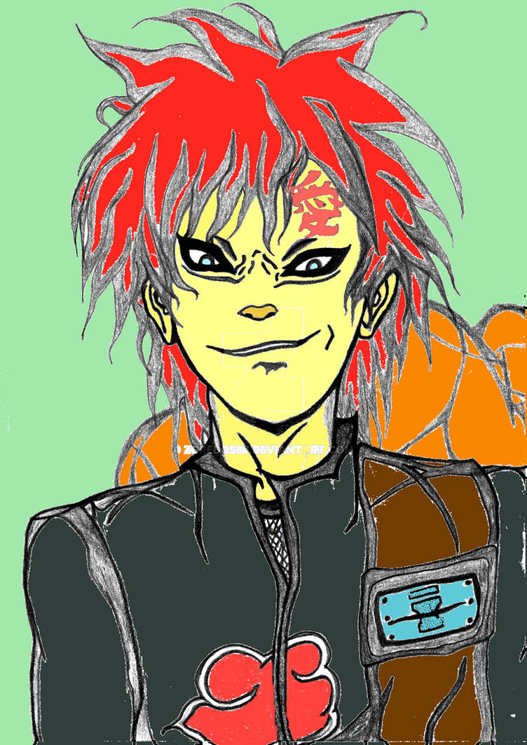 Akatsuki Gaara by Zgredos87 on DeviantArt