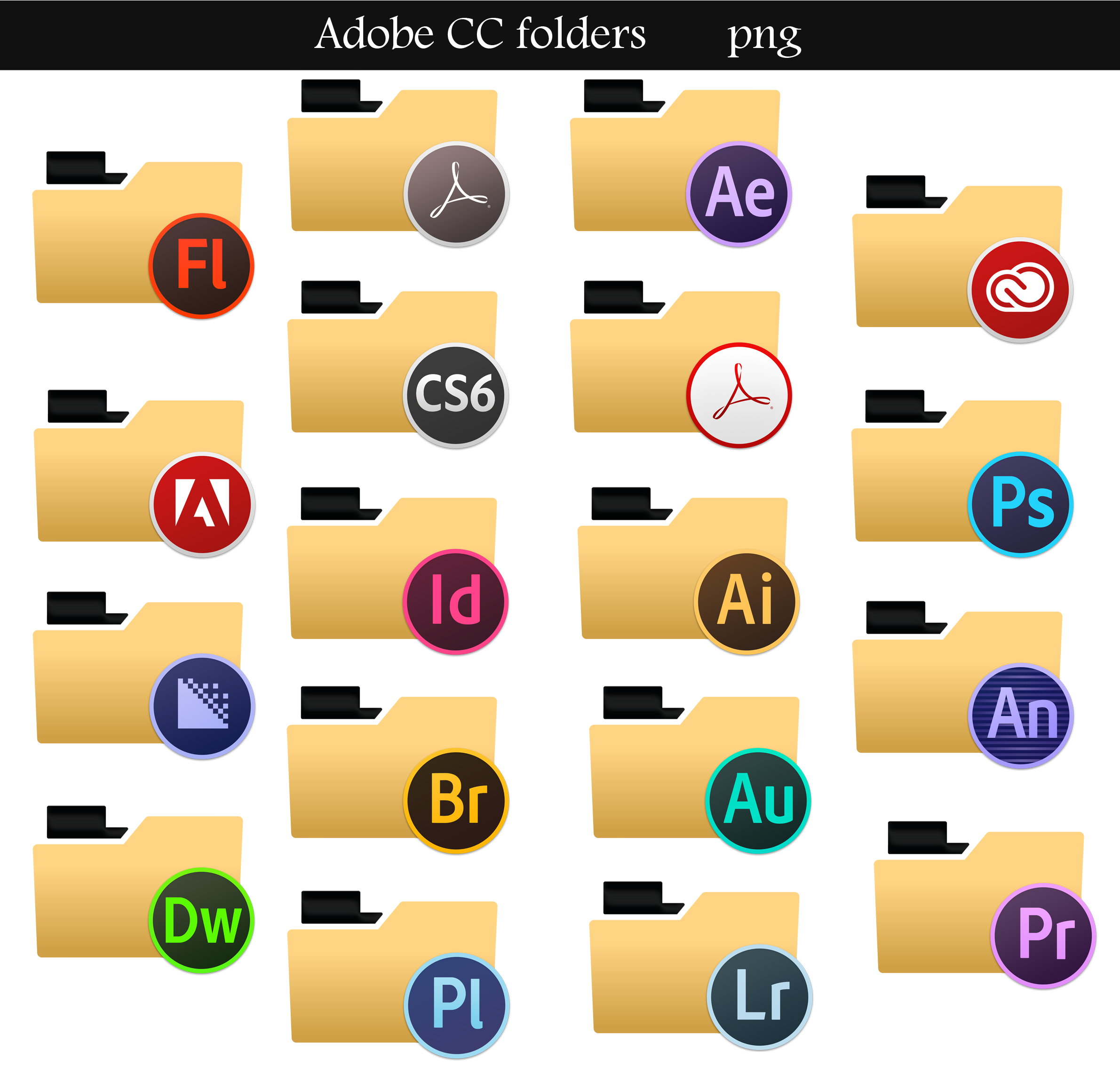 Adobe CC folders by lahcenmo on DeviantArt
