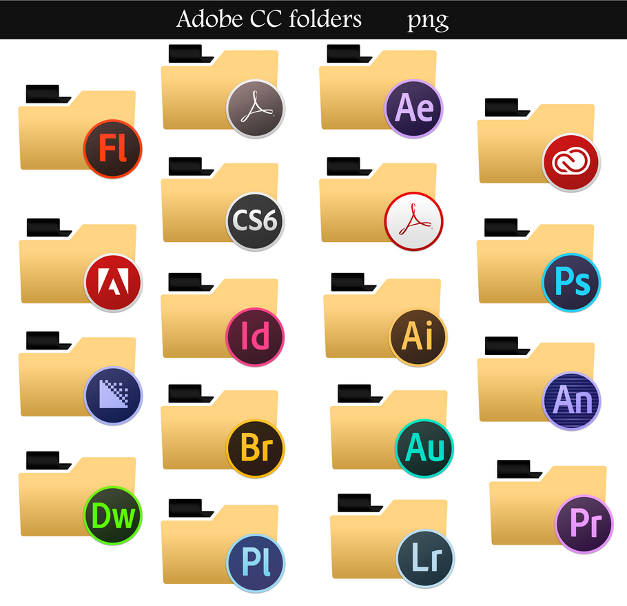 Adobe CC folders by lahcenmo on DeviantArt