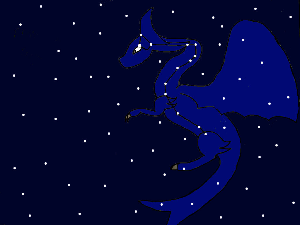 Draco Constellation by LaFlorDreki on DeviantArt