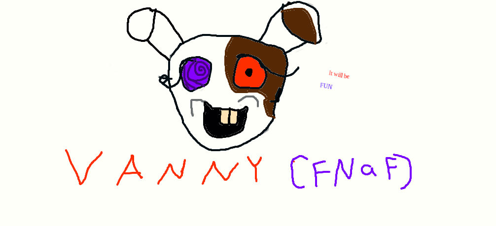 My first time drawing Vanny (FNaF) by Springtrapfan666 on DeviantArt