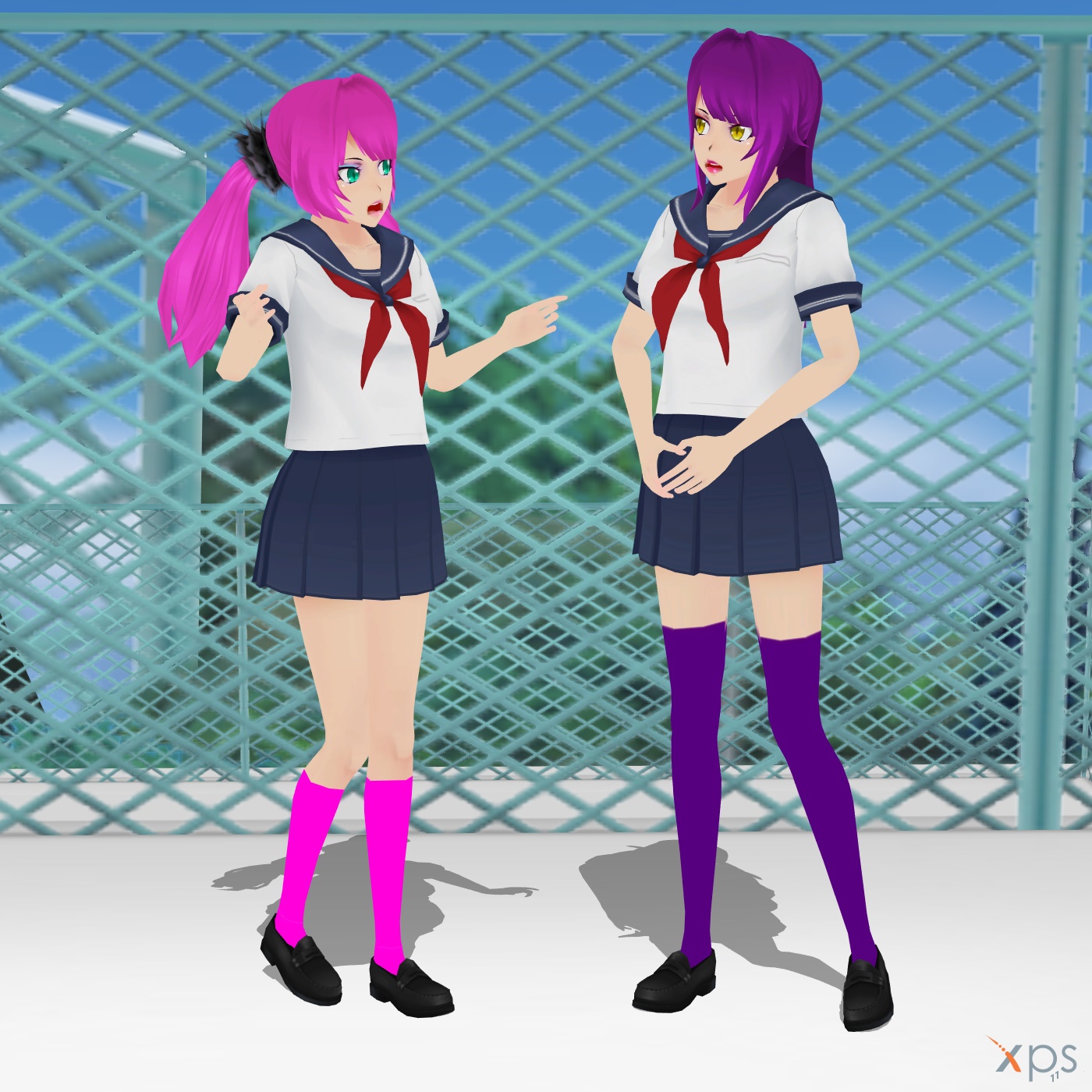 YanSim: The Basu Sisters (School Uniform Mods) by KoDraCan on DeviantArt