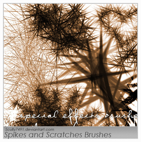 Spikes and Scratches Brush by Scully7491 on DeviantArt
