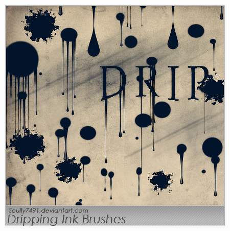 Dripping Ink Brushes by Scully7491 on DeviantArt