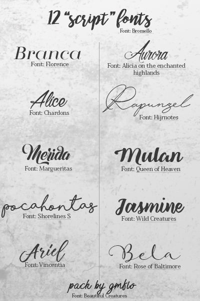 12 SCRIPT FONTS by gmfioart on DeviantArt