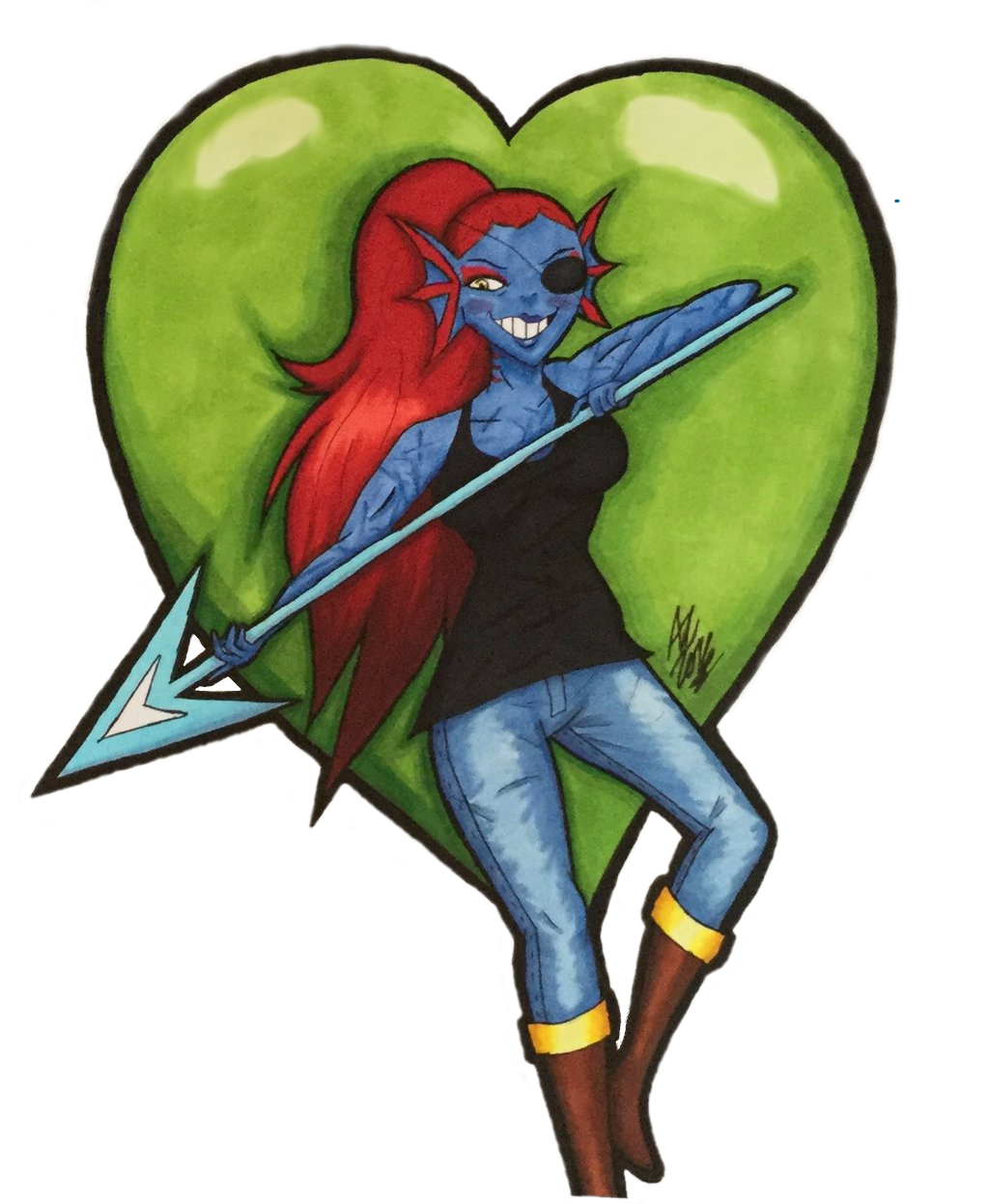 Undyne by LUVDSystemArt on DeviantArt