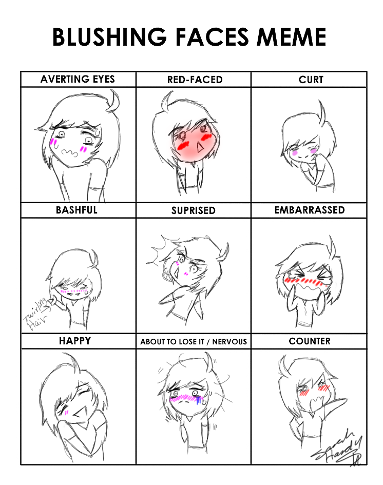 Blushing Faces by Sarah-chan14 on DeviantArt