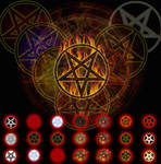 12 Pentagrams by falonyates on DeviantArt