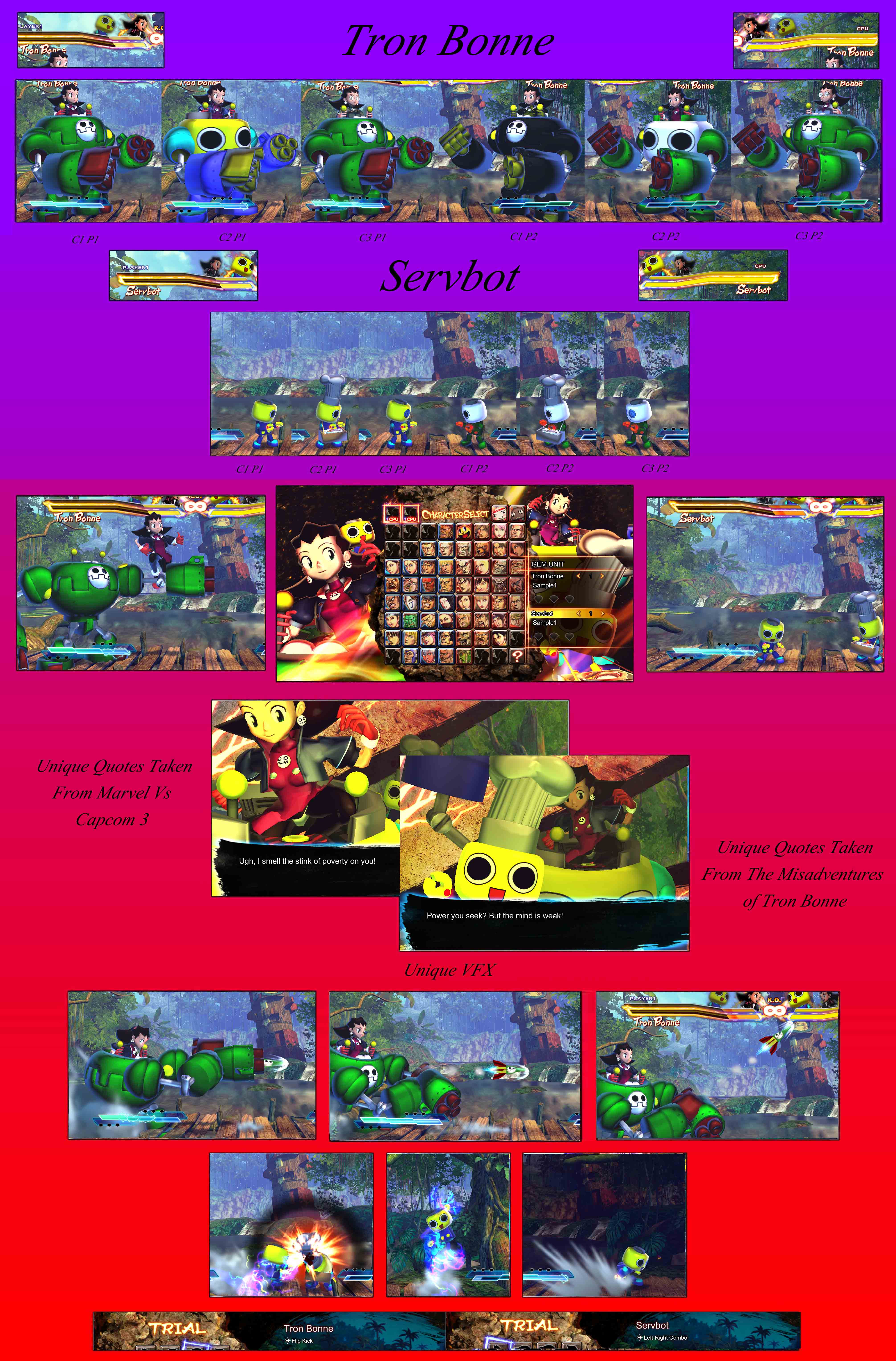 Tron Bonne and Servbot Character Roster Expansion by BBBMods on DeviantArt