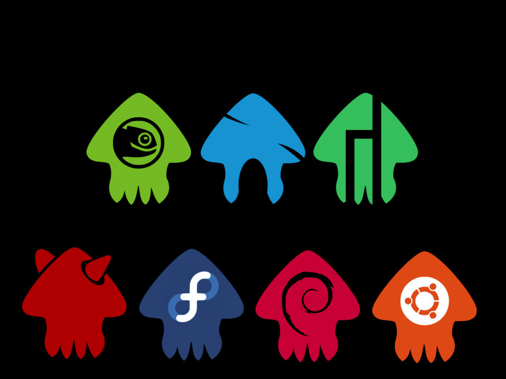 Splatoon inspired squid Linux icons by maxlefou on DeviantArt