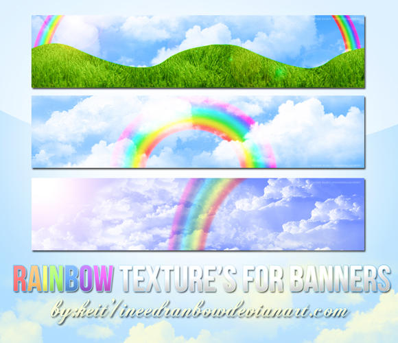 Pack3TexturasRainbowforbanners by ineedrainbow on DeviantArt