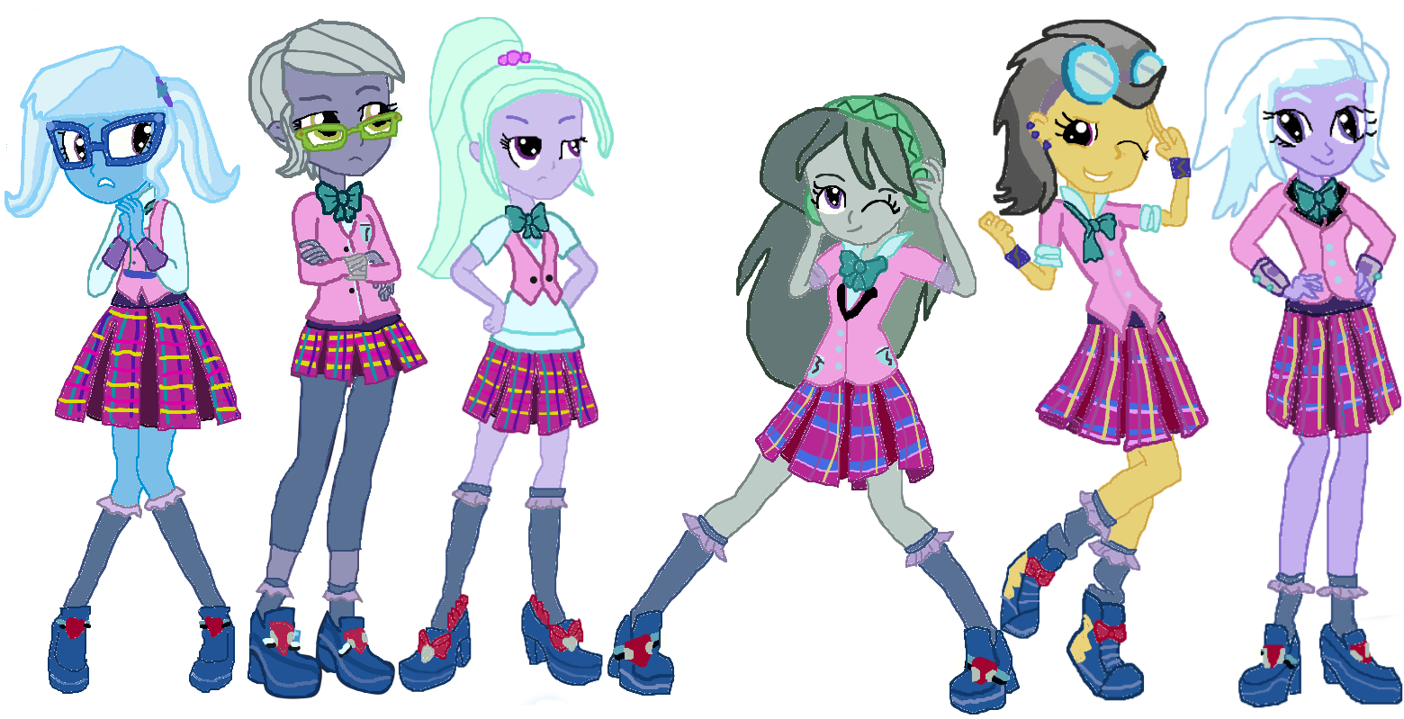 Mlp AU : The Mane 5 Shadowbolts by magictimeymare12 on DeviantArt