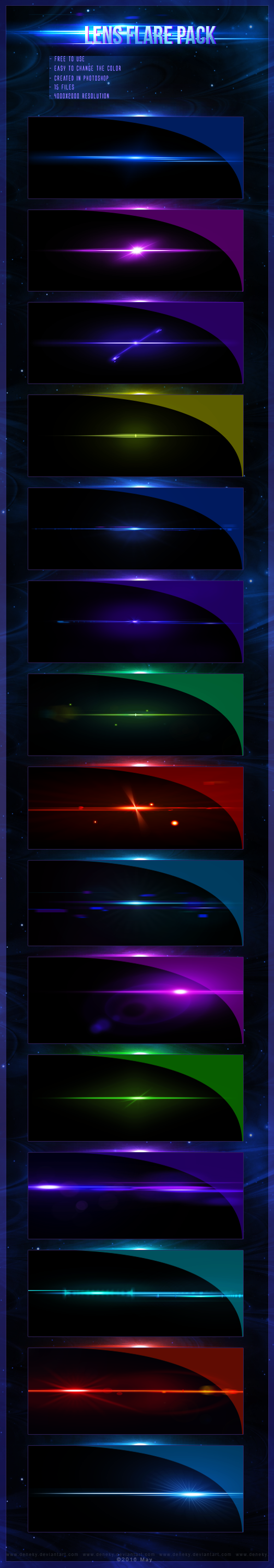 Lens Flare - 15 file pack by Deneky on DeviantArt