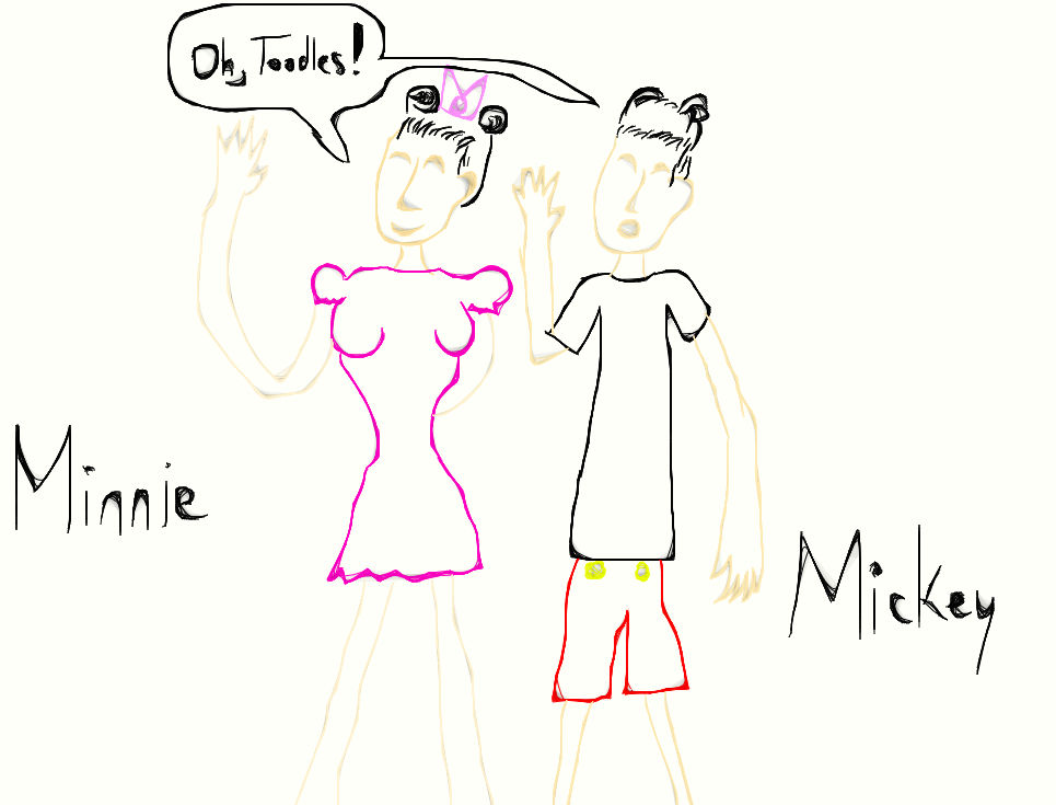 Humanized Mickey and Minnie by RobotziOFFICIAL on DeviantArt