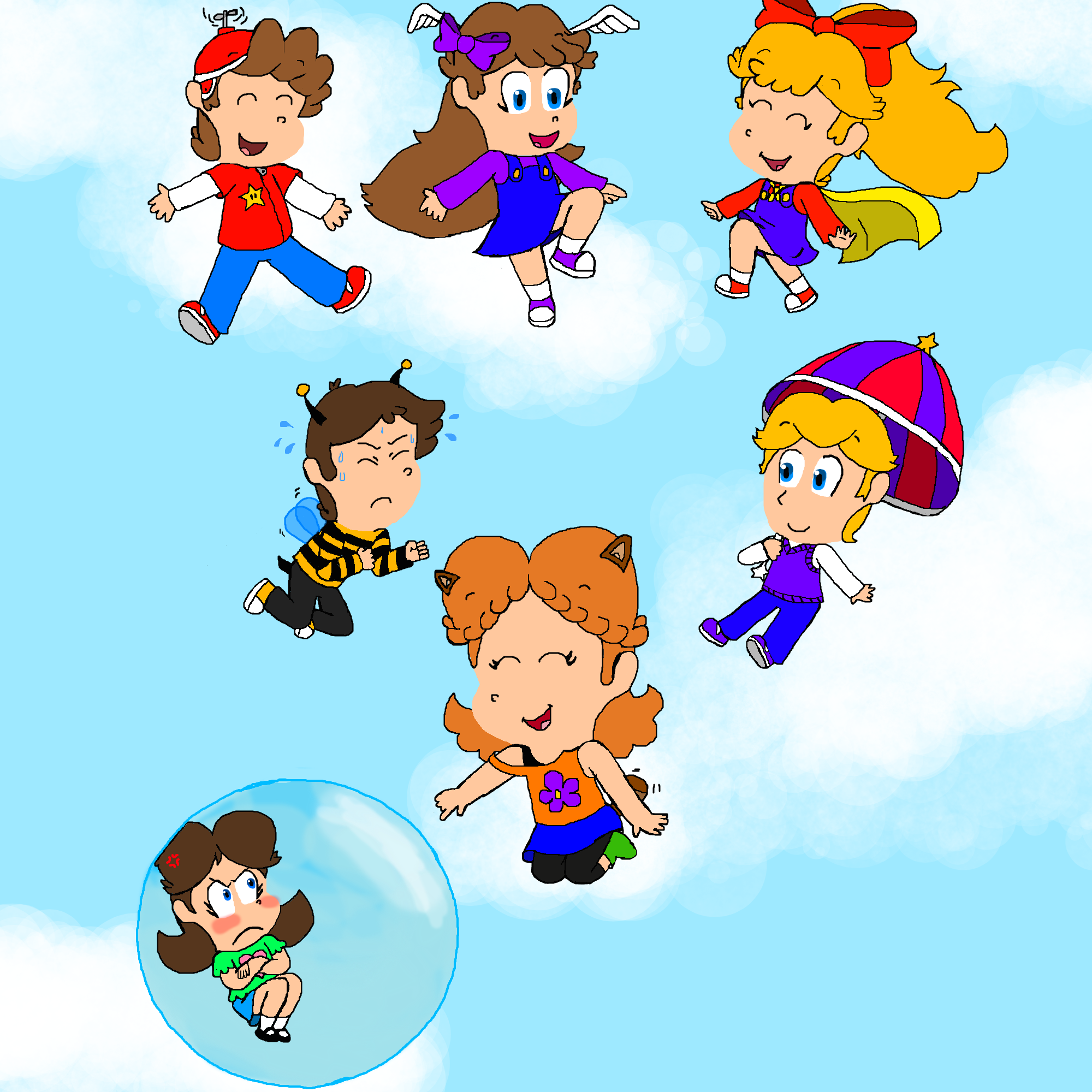 With Other Mario Kids on Mario-Kids-Troop-FC - DeviantArt