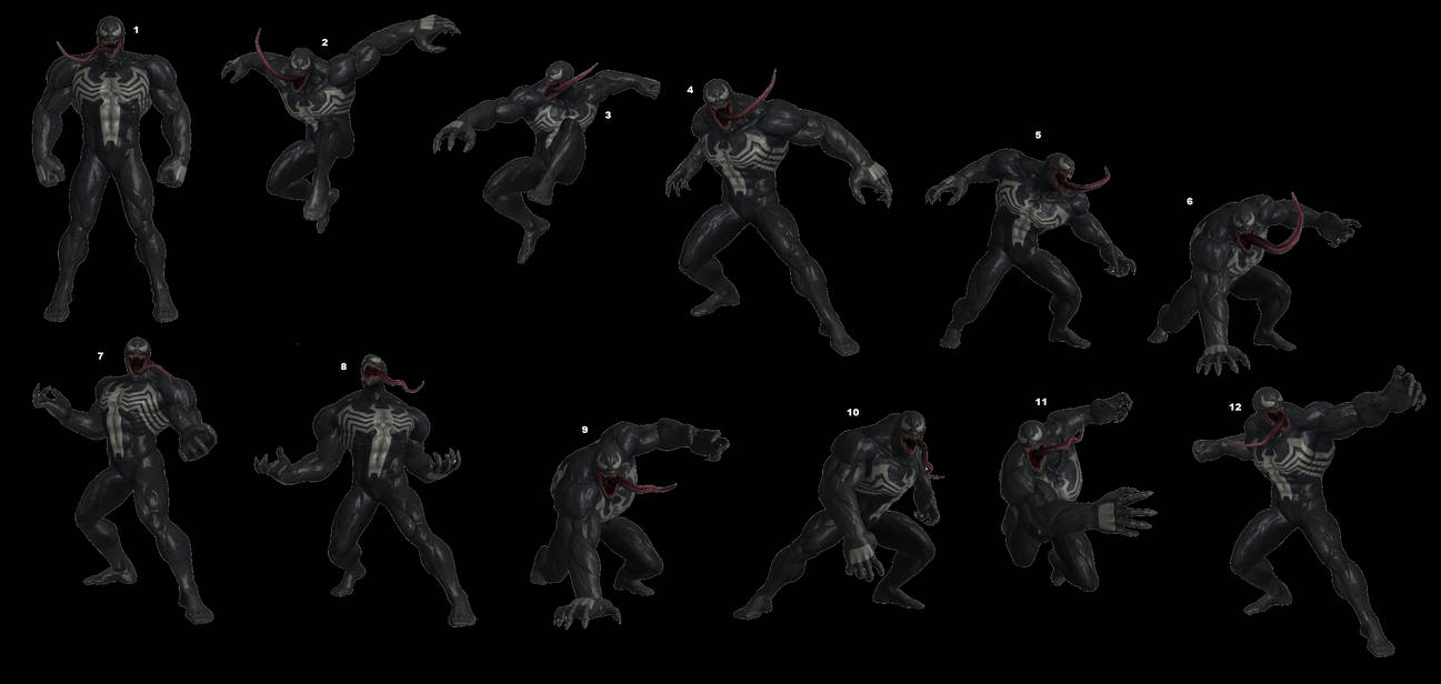 Venom Poses By Wolfblade111 On Deviantart