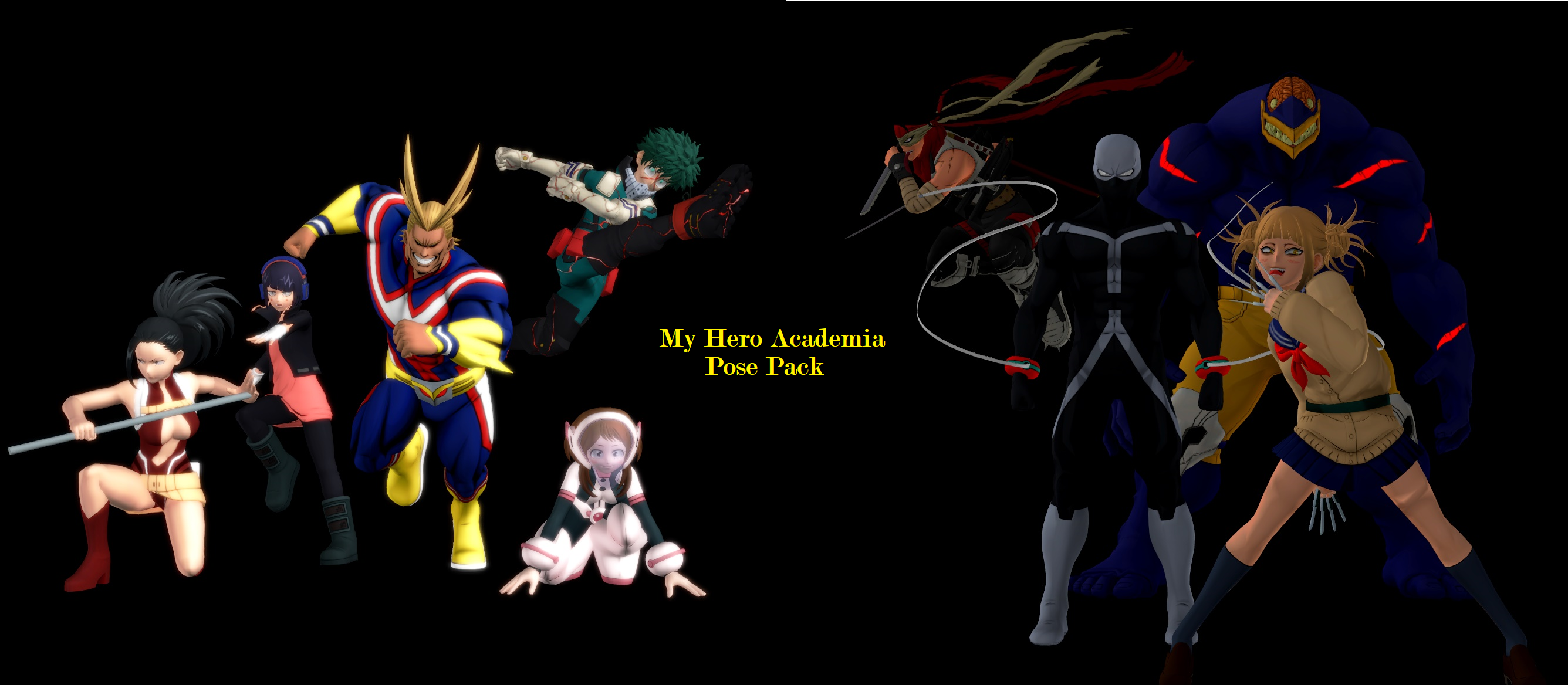 My Hero Academia Pose Pack by WOLFBLADE111 on DeviantArt