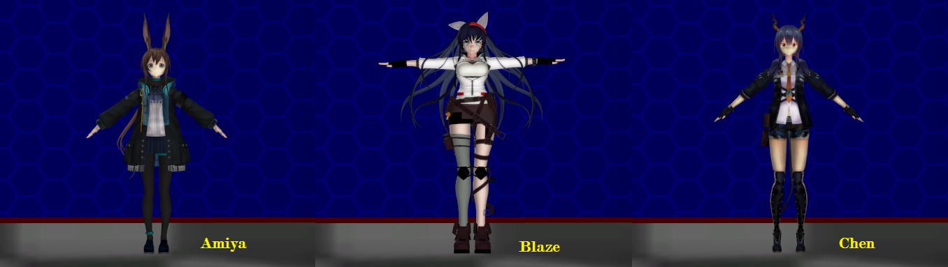 Model DL: Arknights Pack 1 by WOLFBLADE111 on DeviantArt