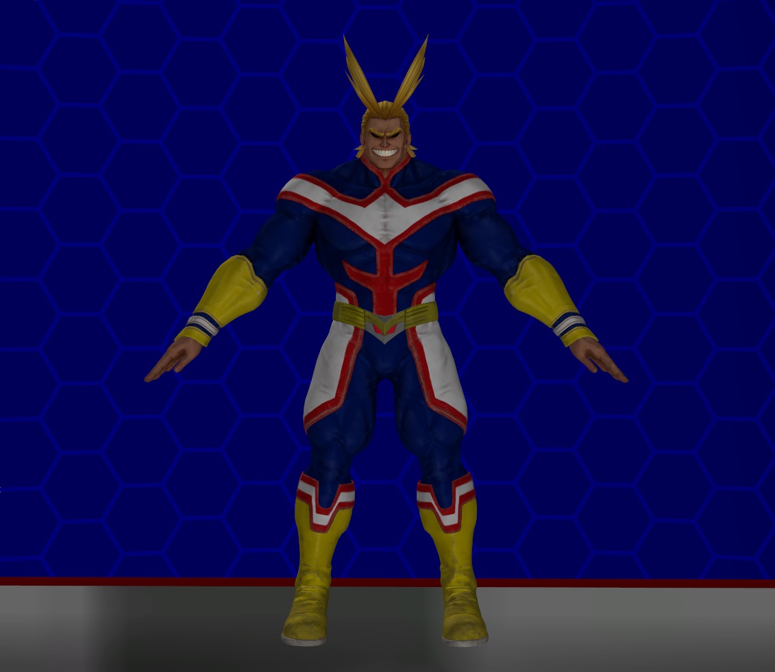 Model DL: Jump Force All Might. by WOLFBLADE111 on DeviantArt