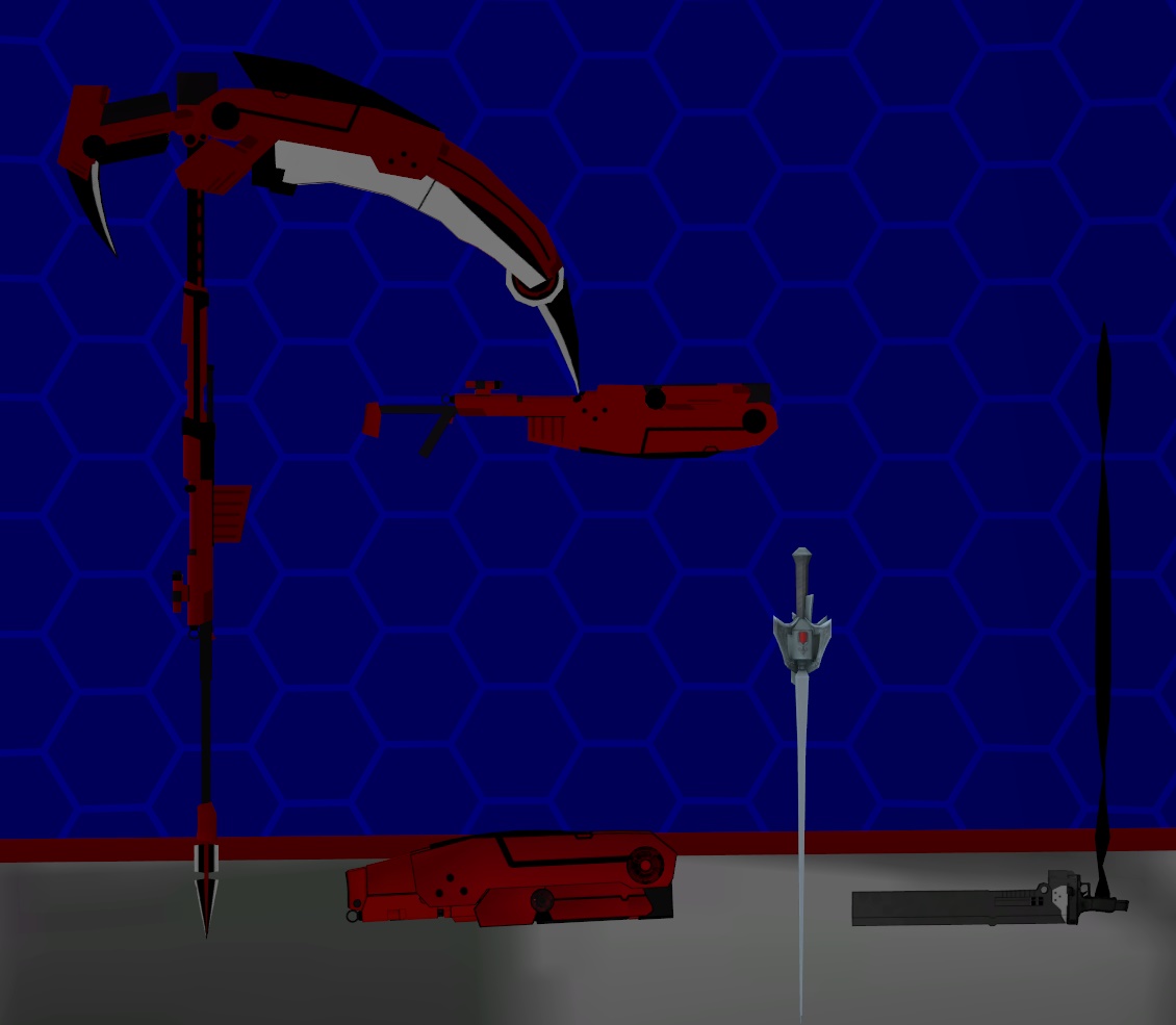 Model DL: RWBY Weapons Pack by WOLFBLADE111 on DeviantArt